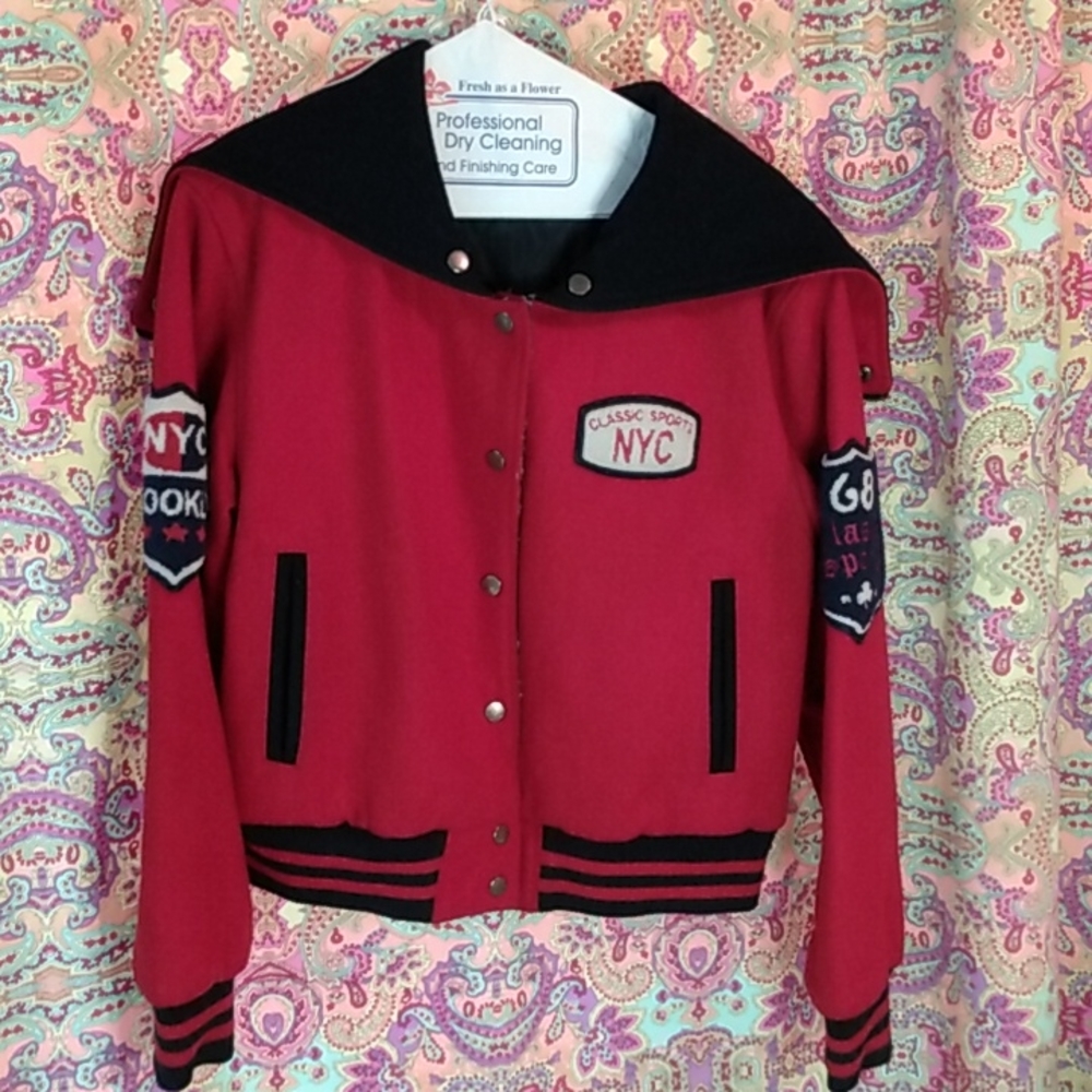 Vintage New York Girls Varsity Jacket - Gem